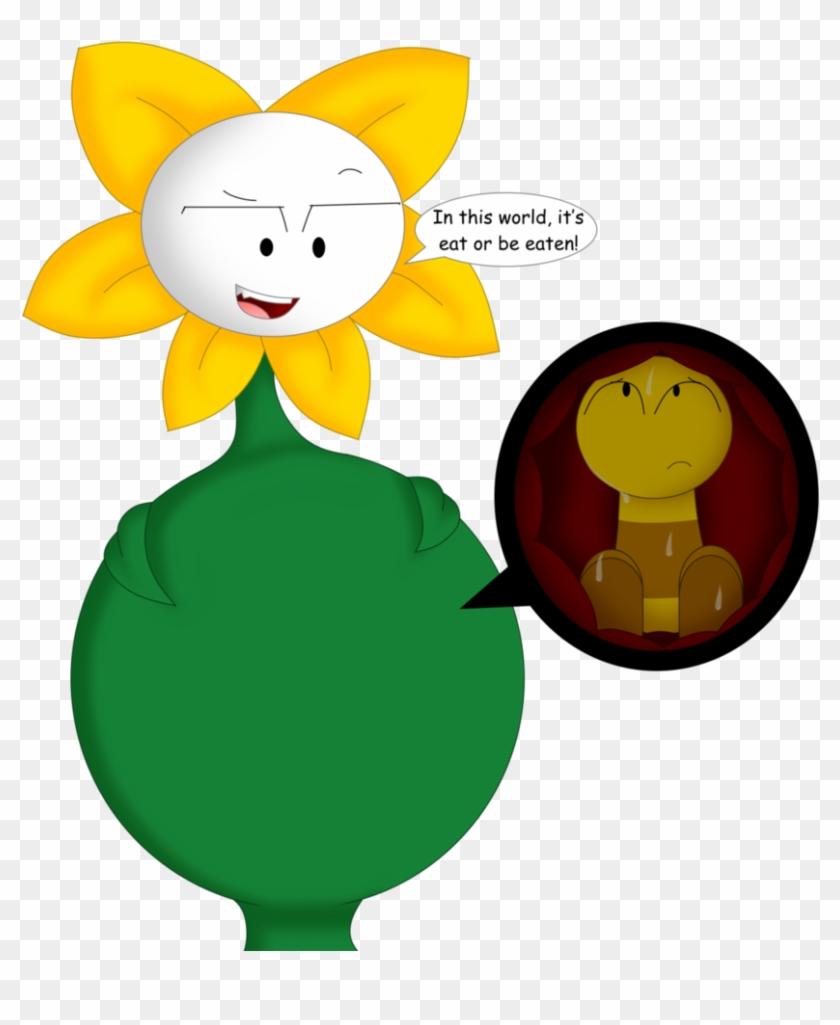 [trade] Flowey Ate Noms By Boysvoregirls - Drawing - Free Transparent ...